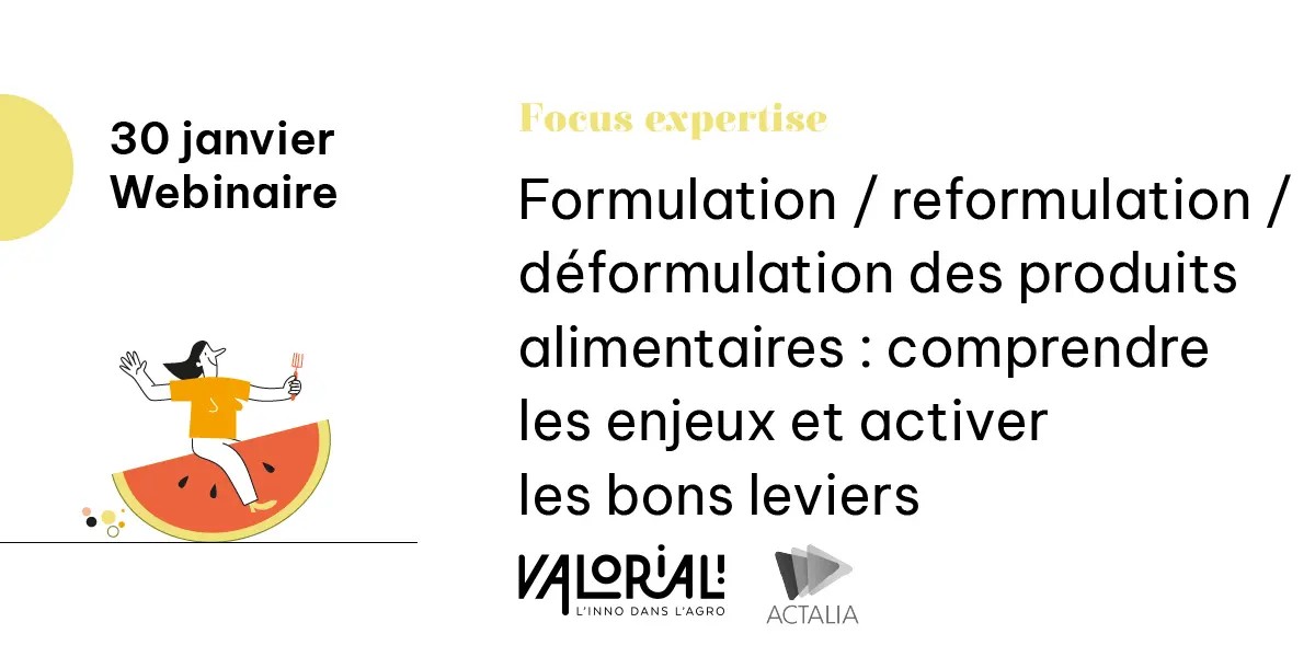 Webinaire "Formulation / reformulation / déformulation des produits ...